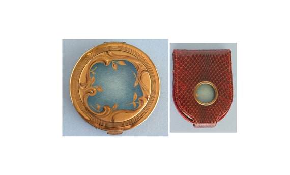 Vintage COTY Gold and Enameled 1940's Powder Compact,… - Gem