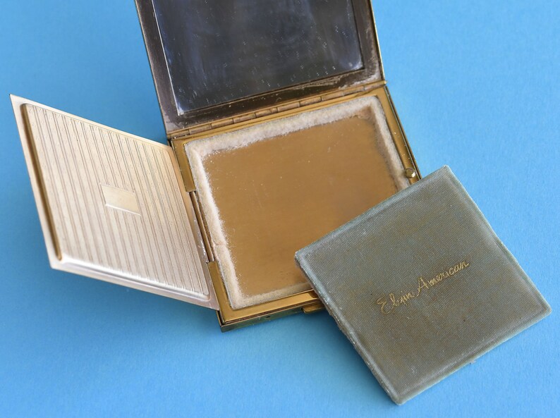 Rare OPTICAL ILLUSION MOP Powder Compact Unusual Geometric - Etsy