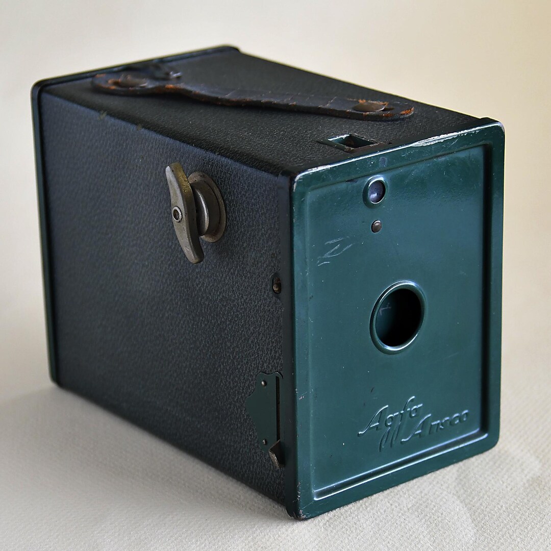 Vintage Agfa Ansco Box Camera No. 2 - Green, 1940 Shutter Works, Great ...