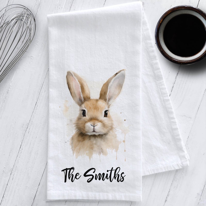 Bunny Kitchen Towel - Etsy