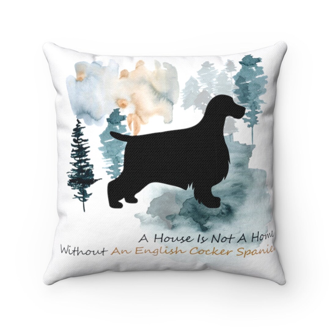 Personalized English Cocker Spaniel Throw Pillow: Double-sided Dog ...