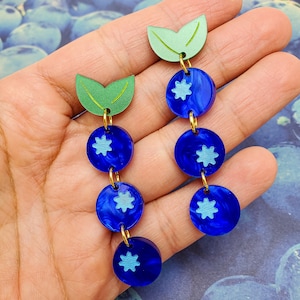 Blueberry Earrings | Blueberries - Etsy