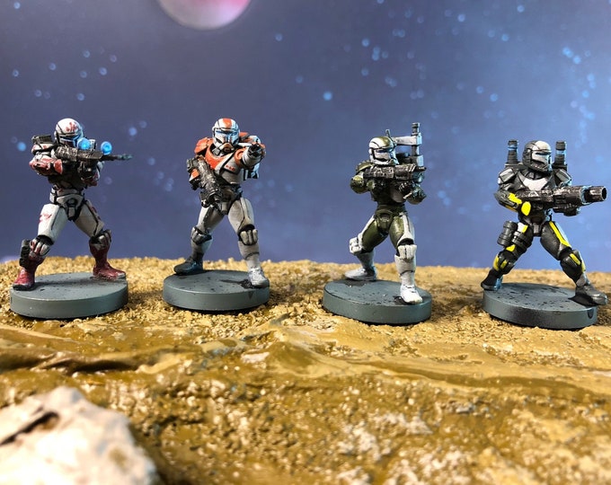 Commando Delta Squad UNPAINTED Legion RPG Scifi Role - Etsy