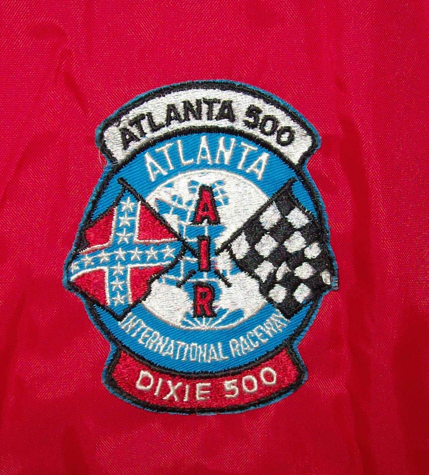 Old Vtg Ca 1980s Atlanta Raceway Race Day Racing Jacket NASCAR Dixie ...