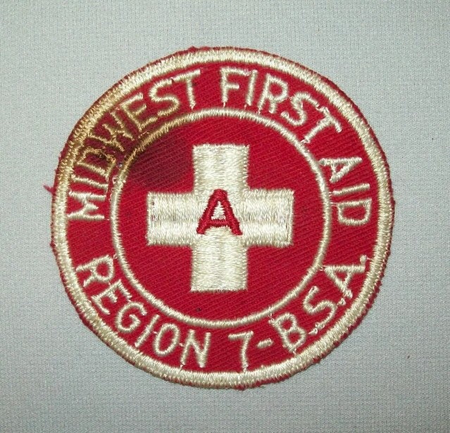 Old Vtg Boy Scout Patch Region 7 BSA Midwest First Aid Ca 1940s - Etsy