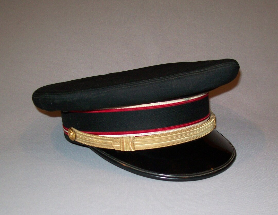 Great Old Vtg Ca 1970's US Army Visor Cap Hat Midway Cap Co Size 7 1/8 ...