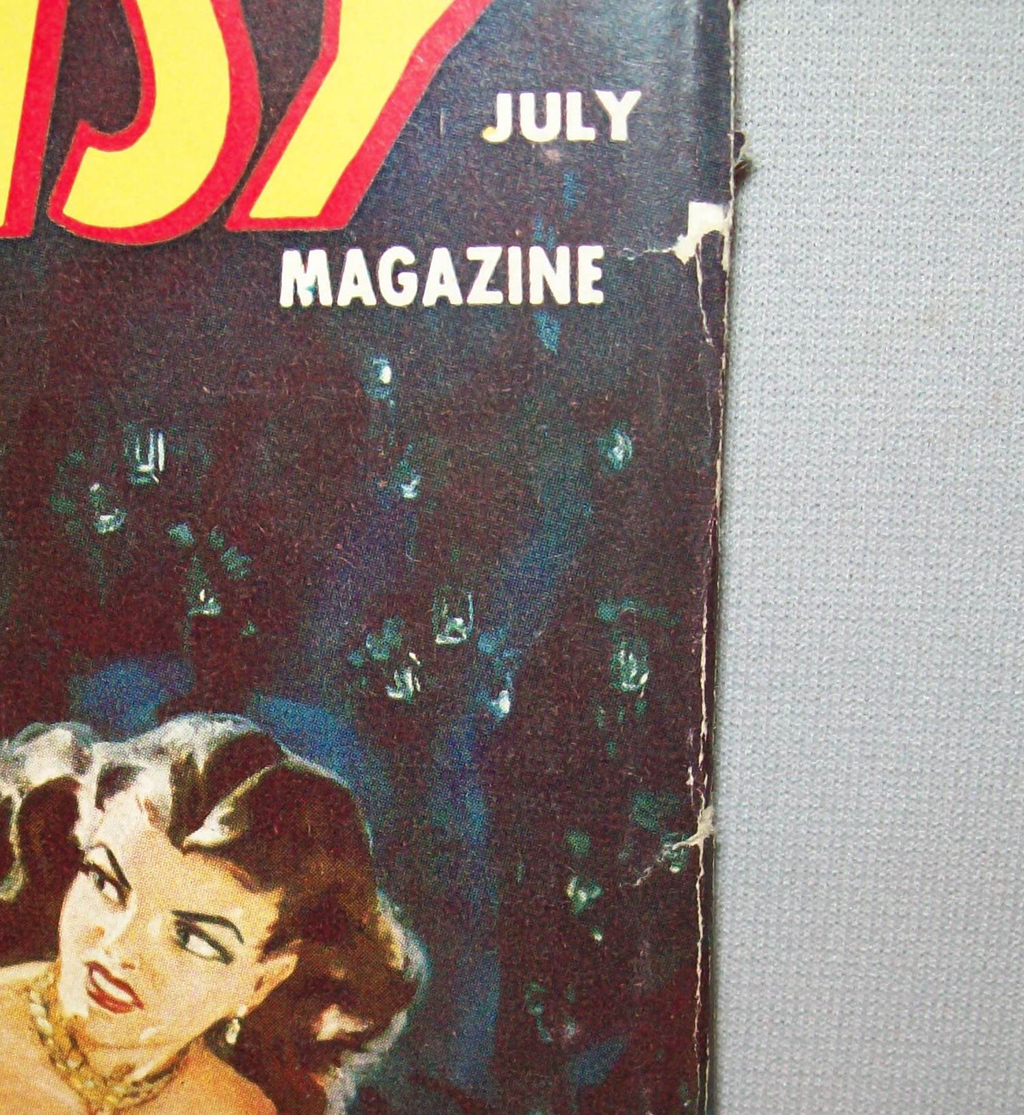 Old Antique Vtg 1950s Pulp Mag A. Merritts Fantasy Magazine July 1950 V ...