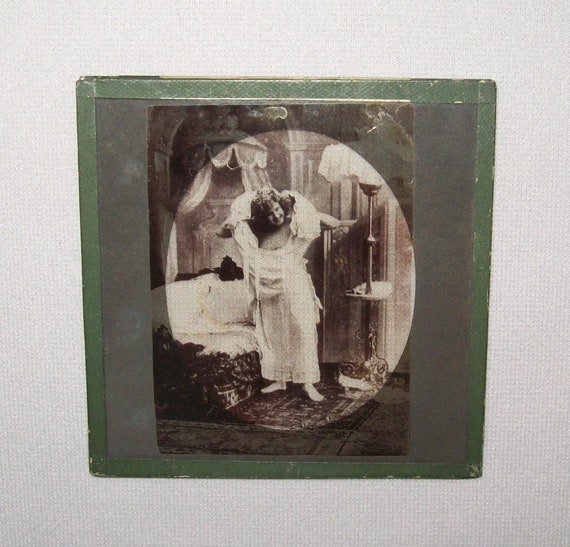 Antique Vtg 19th C 1800s Risque Glass Magic Lantern Slide | Etsy