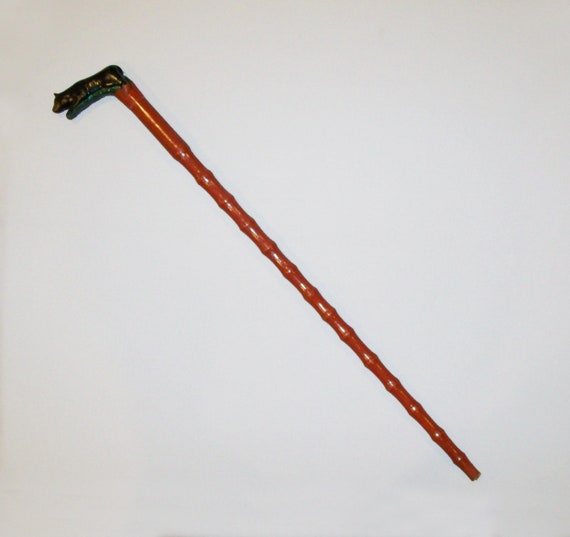 Antique Vtg Early 20th C 1930s Folk Art Cane Carved Bear - Etsy