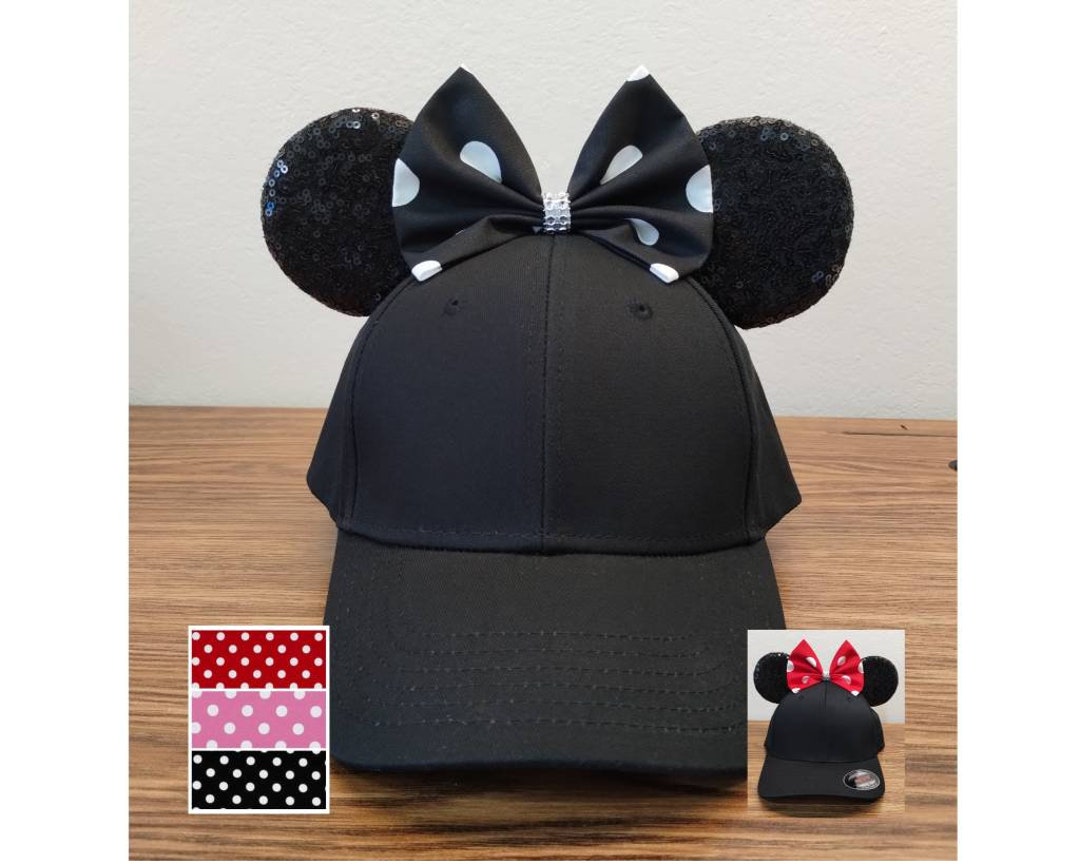 Minnie Ears Hat With Sequin Ears, Disney Mickey Ears Hat for Adults ...