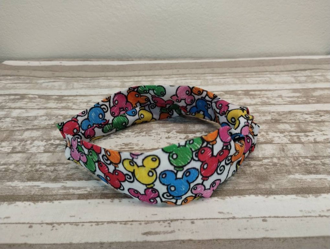 Disney Balloons Headband, Disney Top Knot Headband, Mickey Balloons ...