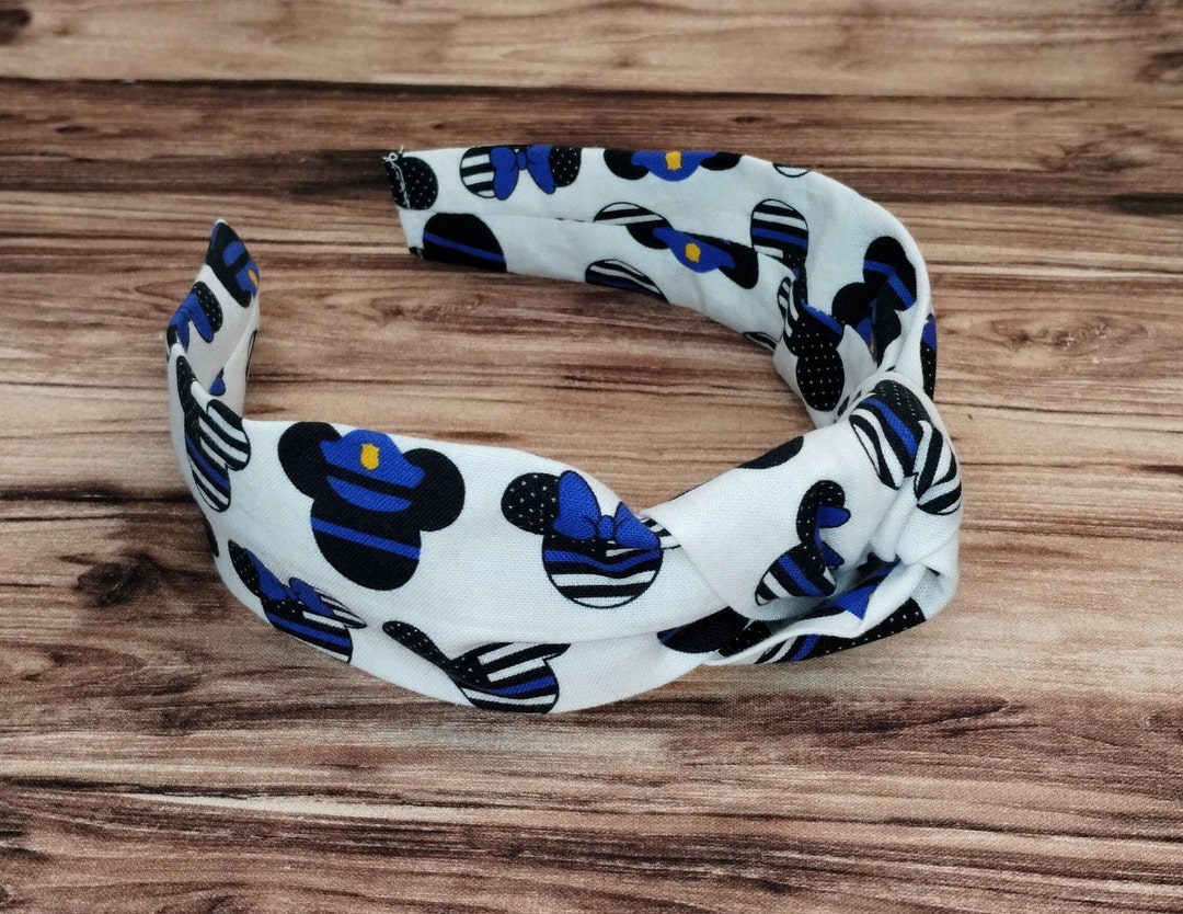 Disney Thin Blue Line Minnie Mouse Headband, Thin Blue Line Mickey ...