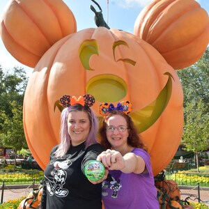 Pumpkin Mickey Ears Headband for Adults, Disney Halloween Ears, Pumpkin ...