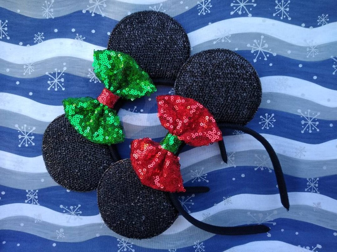 Disney Christmas Ears Headband for Adults Kids Christmas - Etsy