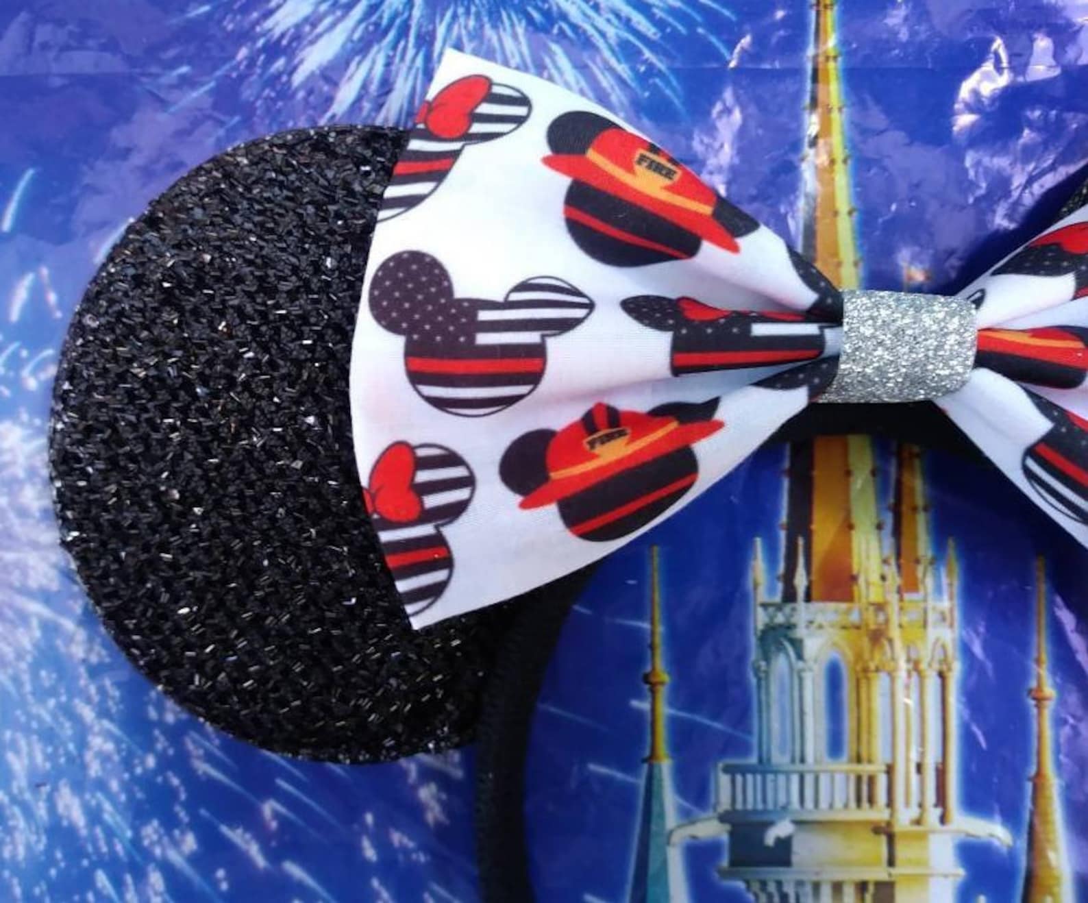 Disney Thin Red Line Minnie Mouse Ears Thin Red Line Mickey - Etsy