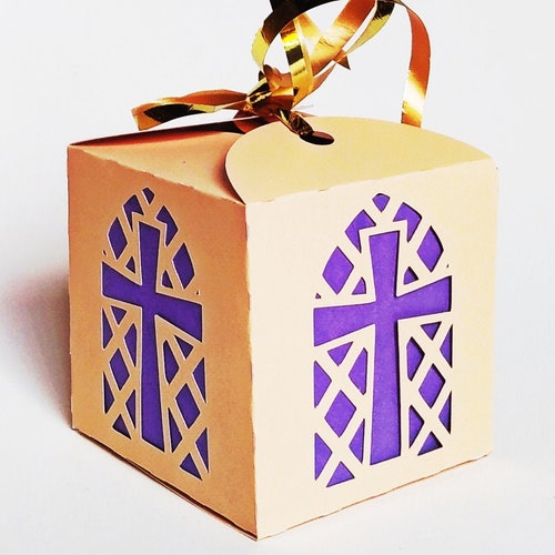 RELIGIOUS BOX. SVG Templates. Favor Box. Christian Cross. Dxf - Etsy