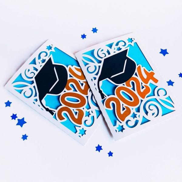 Graduation Card Svg - Etsy
