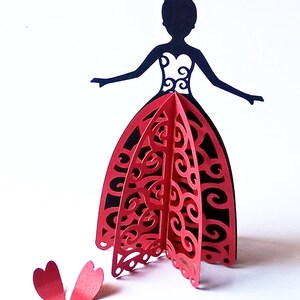 PRINCESS SET. SVG Templates. 3D Princess. Pocket Card / - Etsy