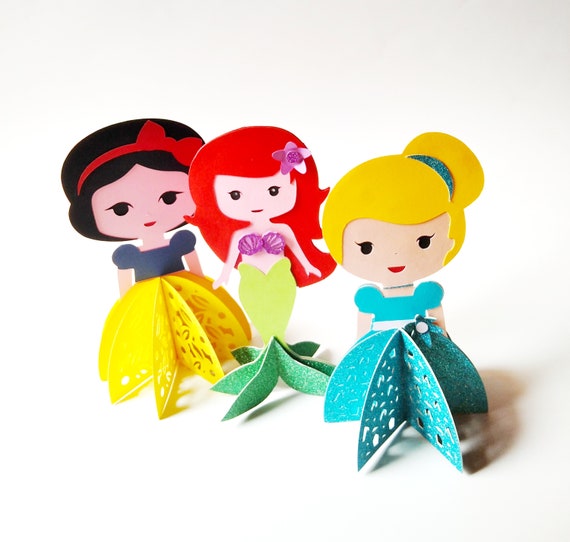 Disney Princess Paper Dolls 3d