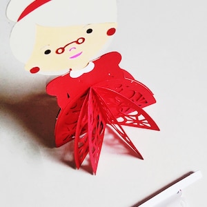 3D SANTA CLAUS and Mrs Claus. SVG Templates. Christmas Decoration. Dxf ...