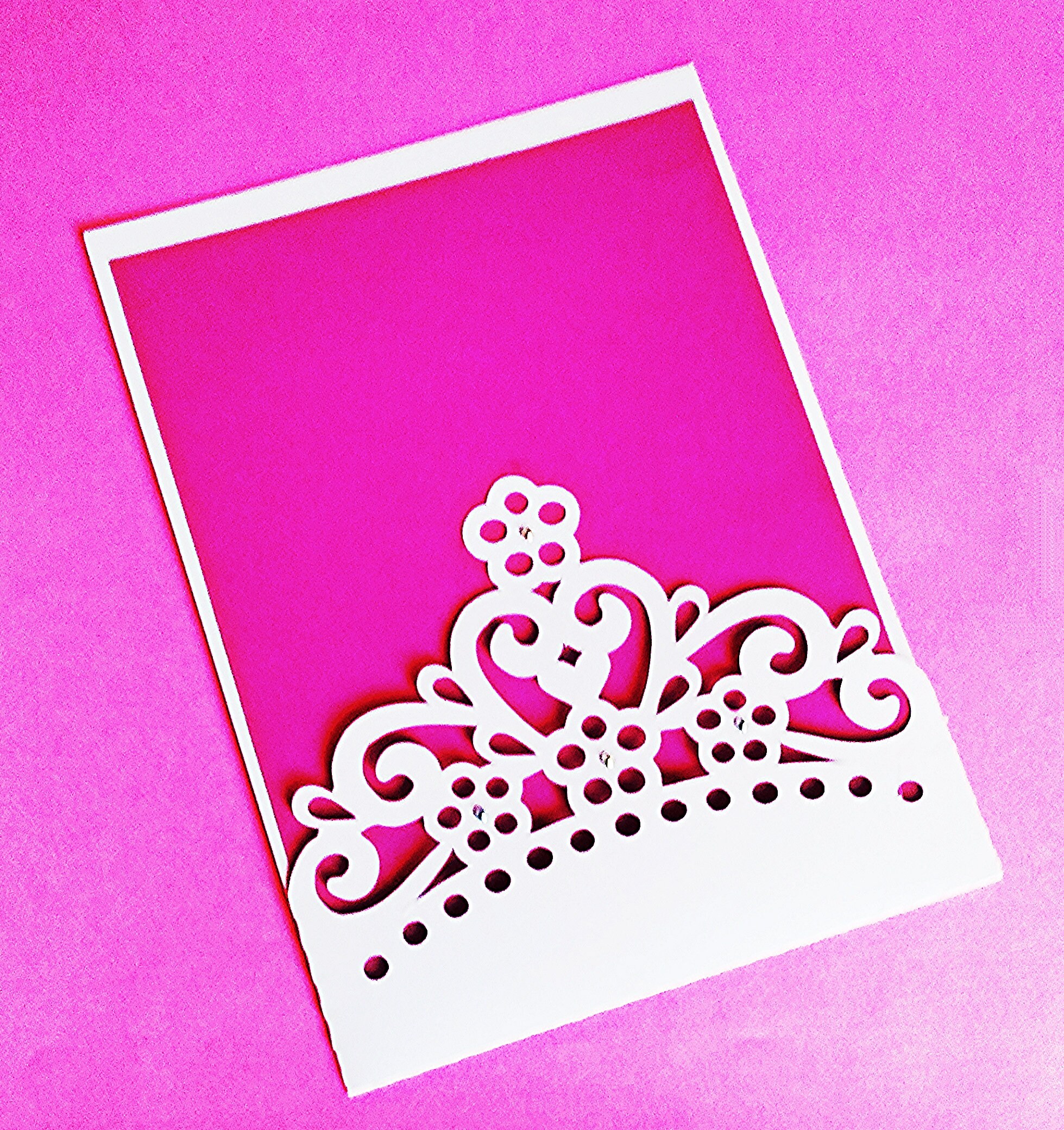 SVG Templates. PRINCESS' CROWN. Pocket Card. Party | Etsy