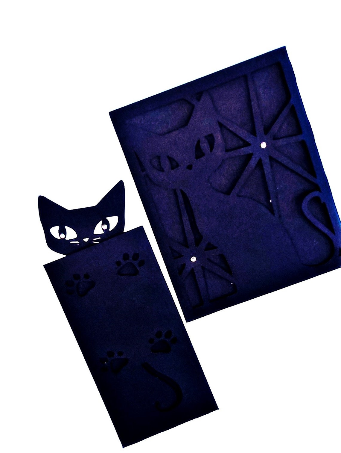 CATS CARDS. 2 SVG Templates. Party Invitations. Dxf Ai | Etsy