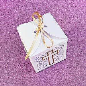 RELIGIOUS BOX. SVG Templates. Favor Box. Flowers Design. Dxf - Etsy