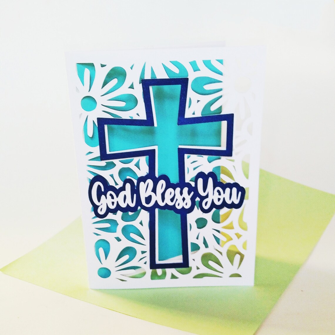 RELIGIOUS CARD. SVG Templates. Folding Card / Envelope. | Etsy