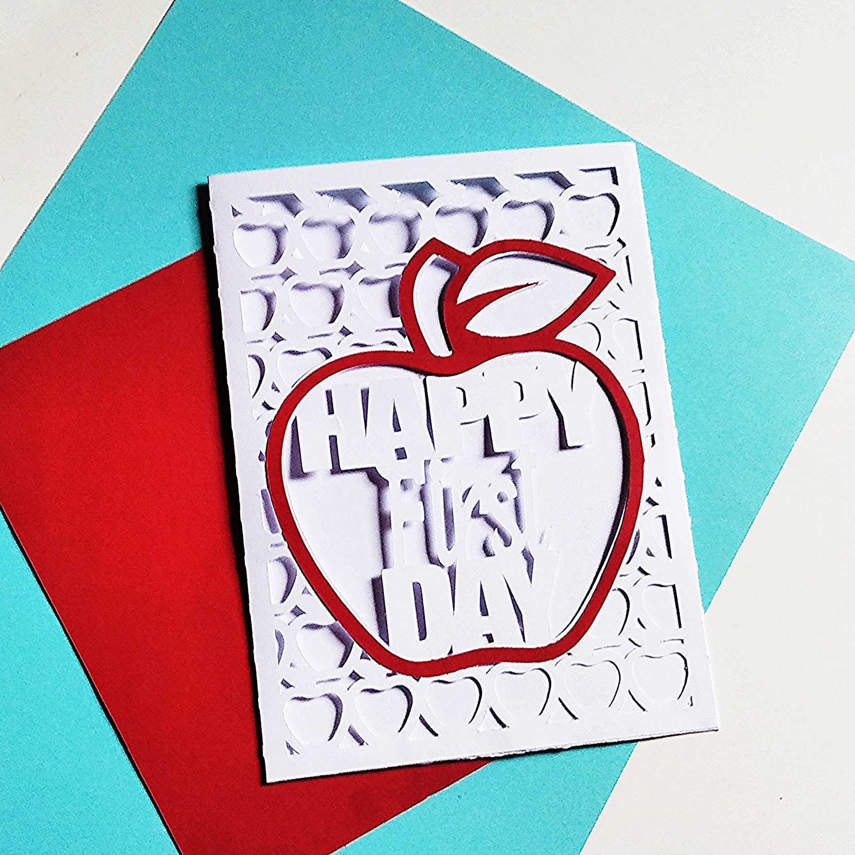 POCKET CARD. SVG Templates. Back to School. Greeting Card / - Etsy