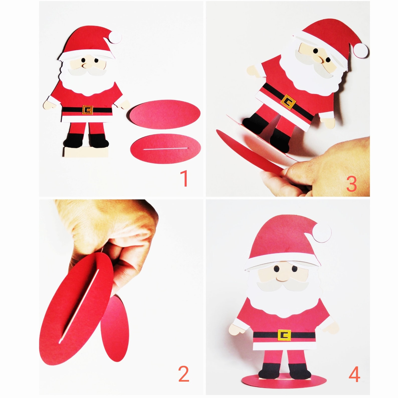 3D SANTA CLAUS and Mrs Claus. SVG Templates. Christmas | Etsy