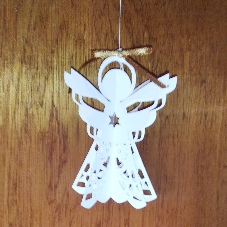 3D ANGEL. SVG Templates. Home Decor. Angel Pendant. Angel - Etsy