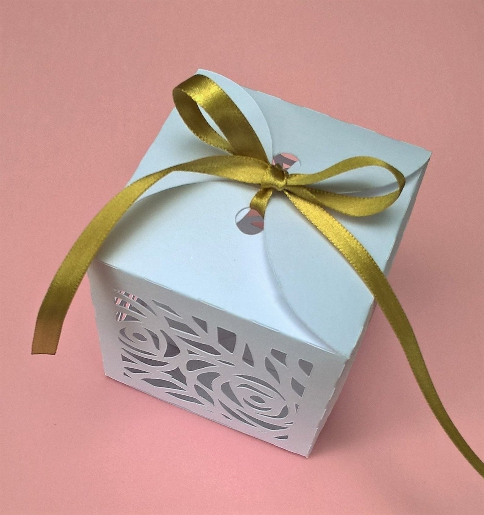 FAVOR BOX. SVG Template. Roses Box. Wedding Parties. Dxf - Etsy