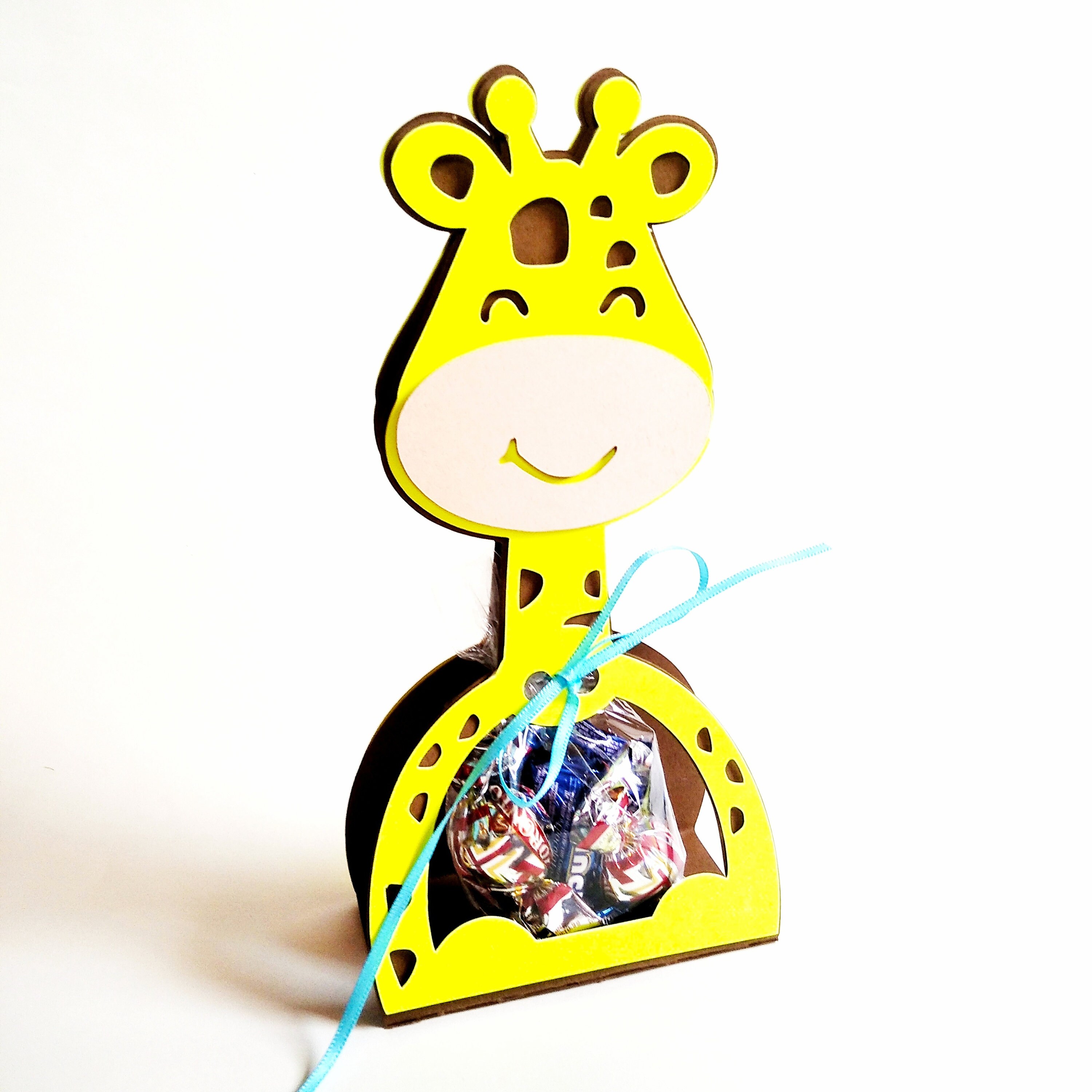SVG Templates. BABY GIRAFFE Candies Holder. Dxf - Etsy