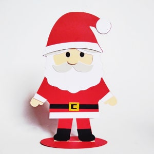 3D SANTA CLAUS and Mrs Claus. SVG Templates. Christmas Decoration. Dxf ...