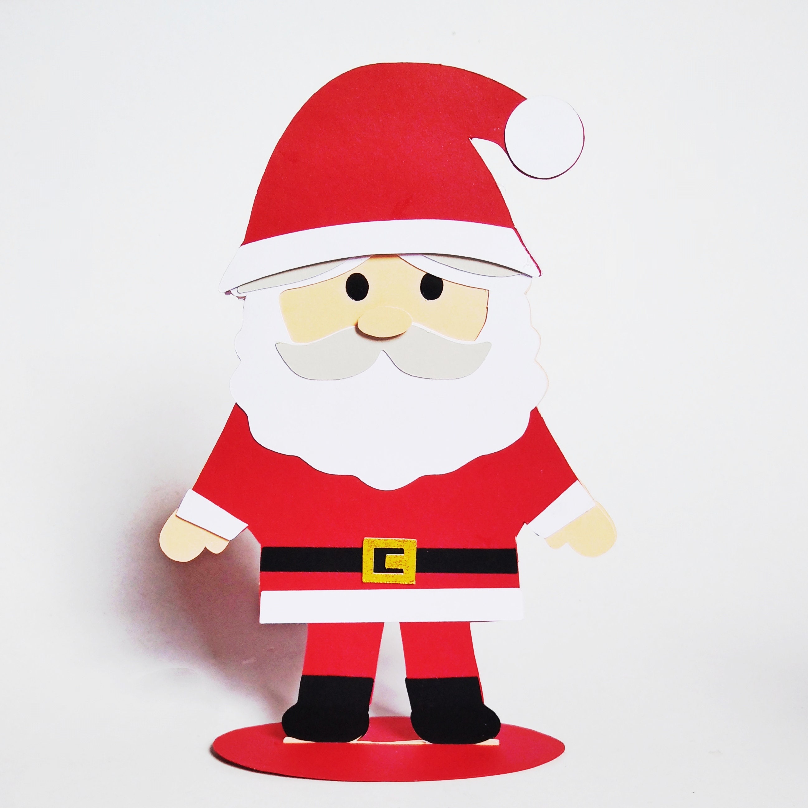 3D SANTA CLAUS and Mrs Claus. SVG Templates. Christmas | Etsy