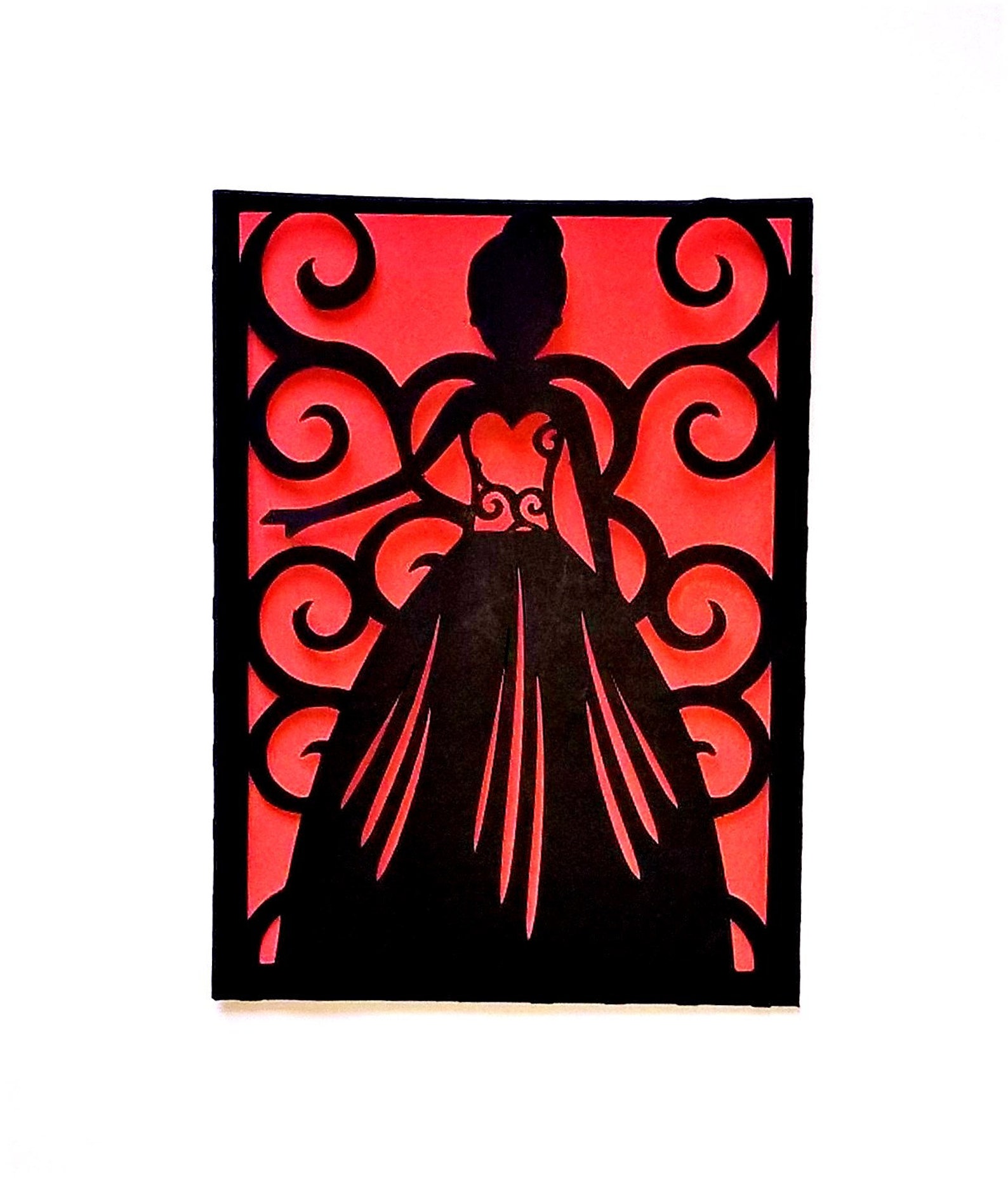 PRINCESS SET. SVG Templates. 3D Princess. Pocket Card / - Etsy