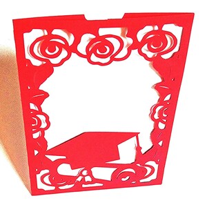 GRADUATION CARD. SVG Templates. Die-cut Roses. Cricut Silhouettecameo ...