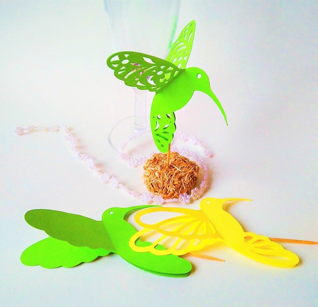 3D HUMMINGBIRDS. SVG Templates. Home Decor. 3 Different Designs. DXF ...