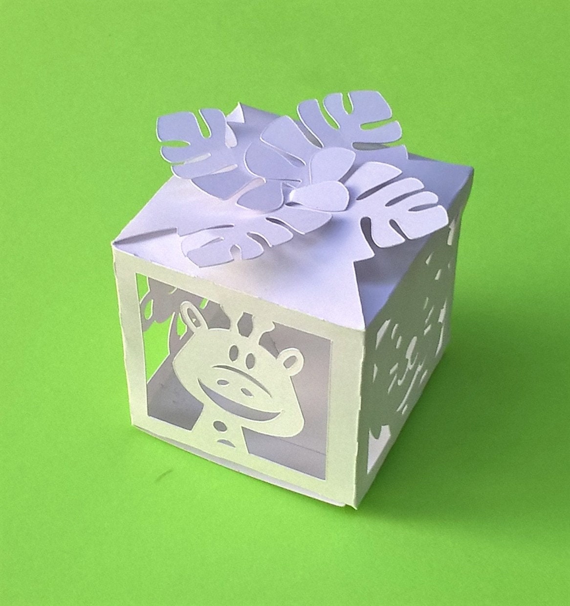 SAFARI BOX. SVG Templates. Baby Shower. Favor Box. Die Cut - Etsy