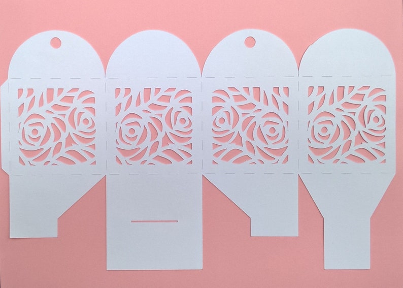 FAVOR BOX. SVG Template. Roses Box. Wedding Parties. Dxf - Etsy