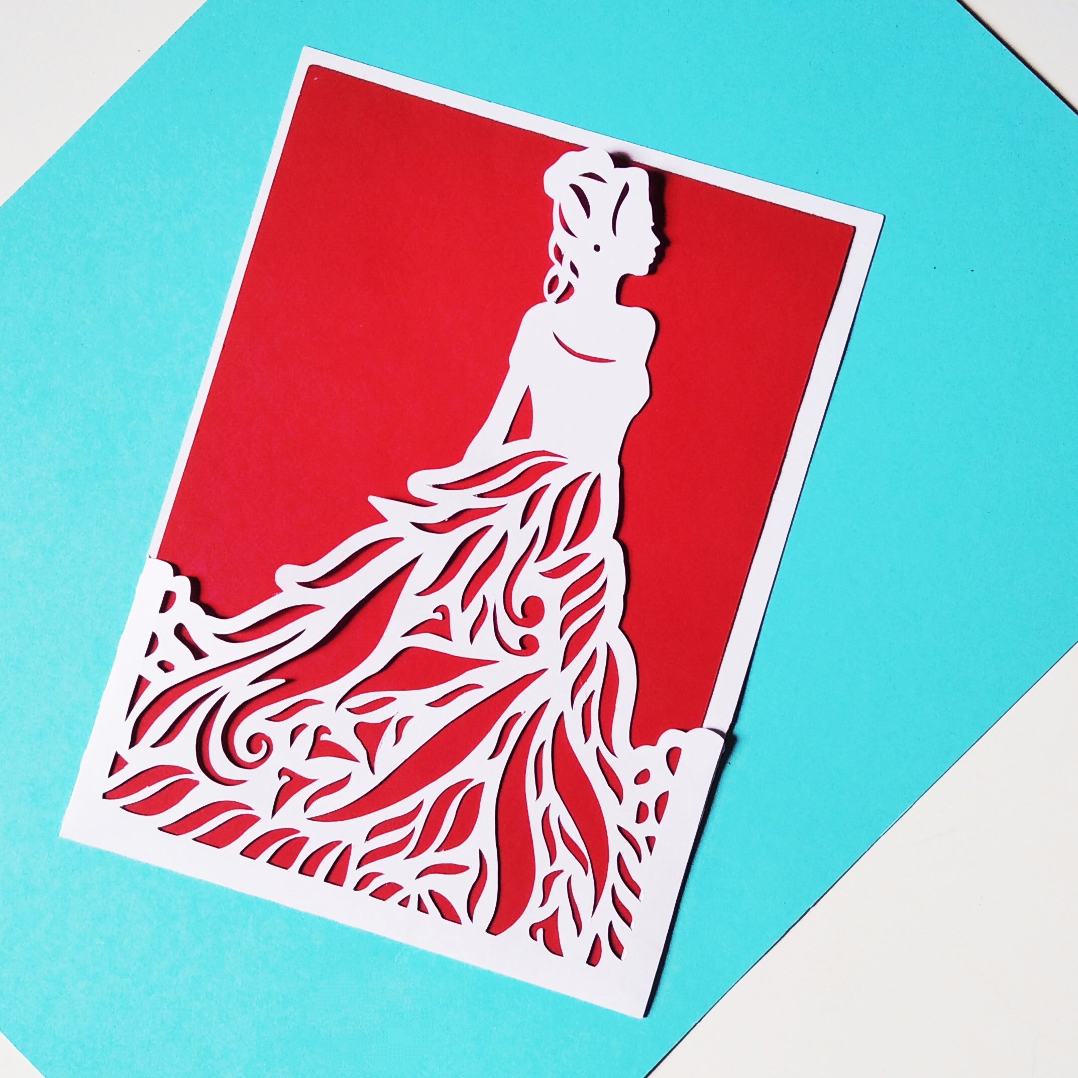 PRINCESS CARD. SVG Templates. Party Invitations. Pocket Card / - Etsy