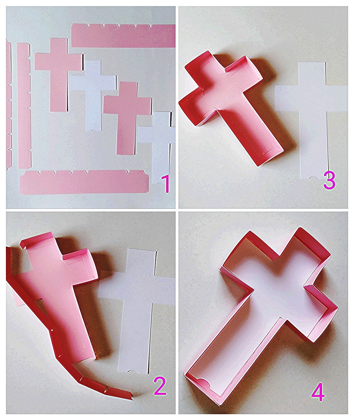 FLORAL CROSS BOX. Svg Templates. Layered Design. Dxf | Etsy