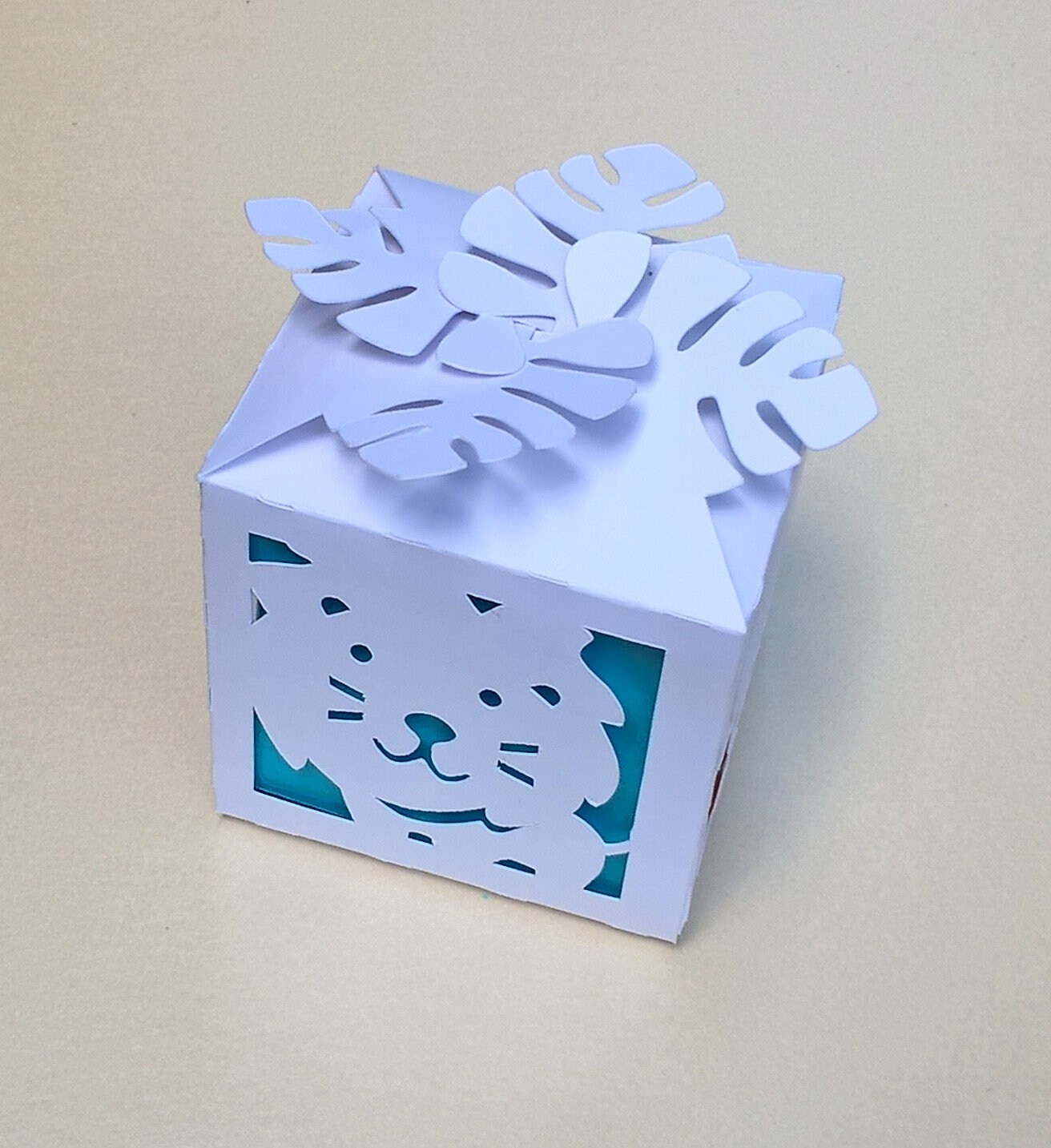 SAFARI BOX. SVG Templates. Baby Shower. Favor Box. Die Cut - Etsy