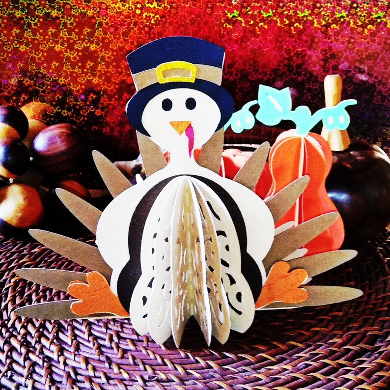 3D THANKSGIVING TURKEY. SVG Templates. Centerpieces. Home | Etsy