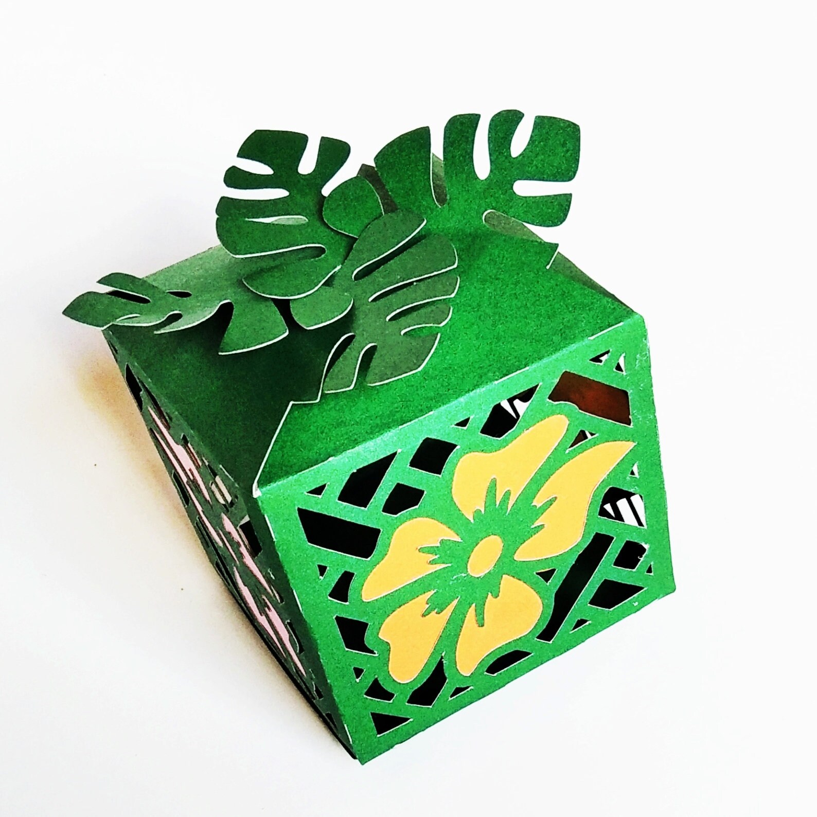 FLOWERS BOX. SVG Templates. Favor Box. Candy Box. Dxf | Etsy