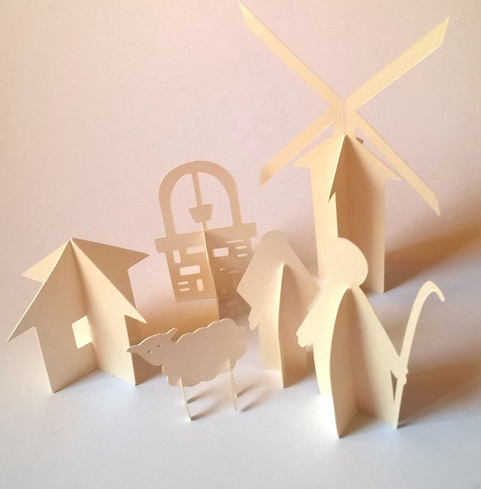 3D NATIVITY SCENE. Svg Templates. CHRISTMAS Manger to | Etsy UK