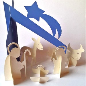 3D NATIVITY SCENE. Svg Templates. CHRISTMAS Manger to Assemble. Home ...