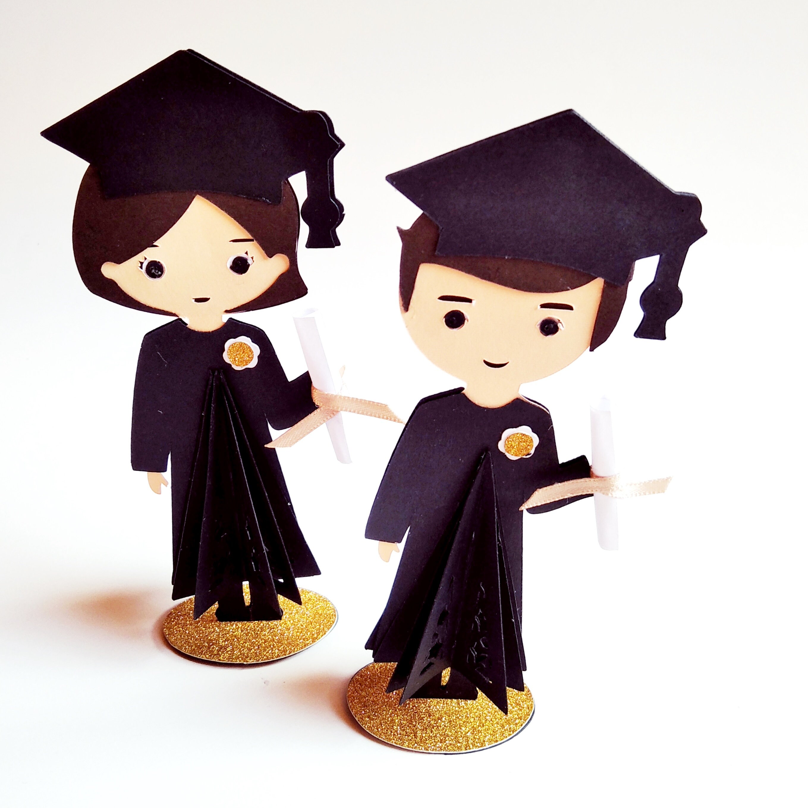 3D GRADUATION Couple. SVG Templates. Boy and Girl. | Etsy