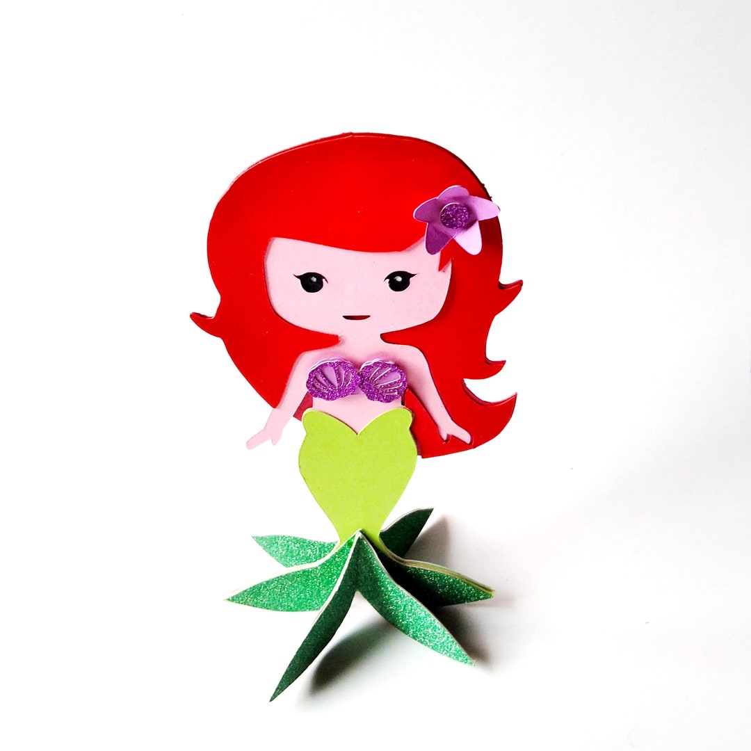 3D SIREN. SVG Templates. Cake Topper Centerpiece. Girls - Etsy
