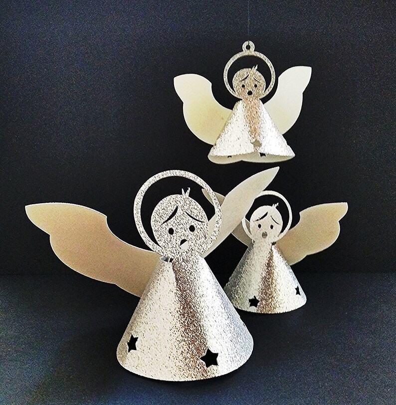 3D ANGELS. SVG Templates. Home Decor. Angel Pendant. Angel - Etsy